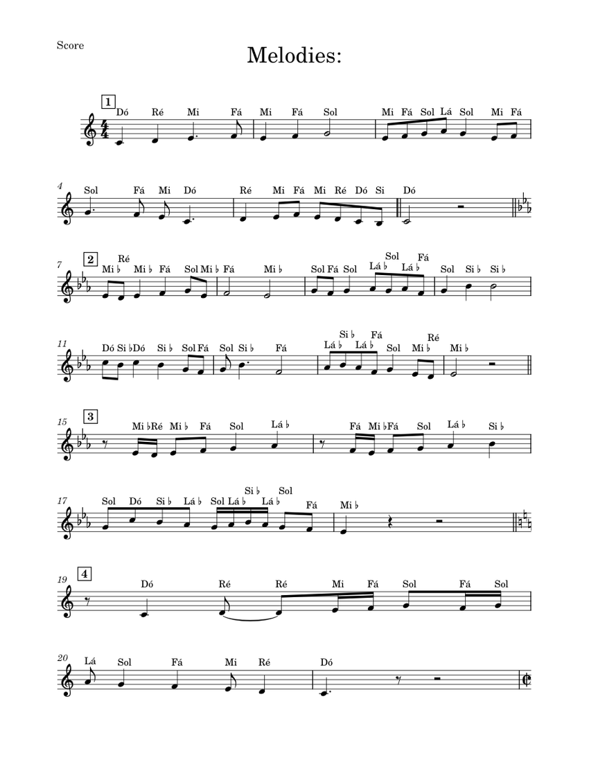 Melodies Sheet Music for Piano (Solo) Easy | MuseScore.com