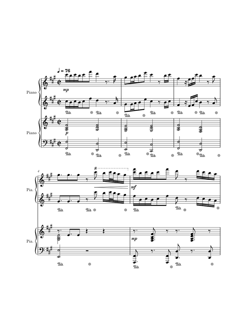 Alan Walker - Lily Sheet Music for Piano (Piano Duo) | MuseScore.com
