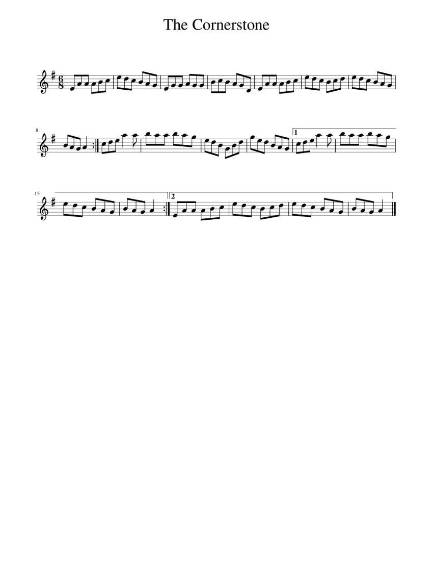 The Cornerstone Sheet music for Piano (Solo) Easy | Musescore.com