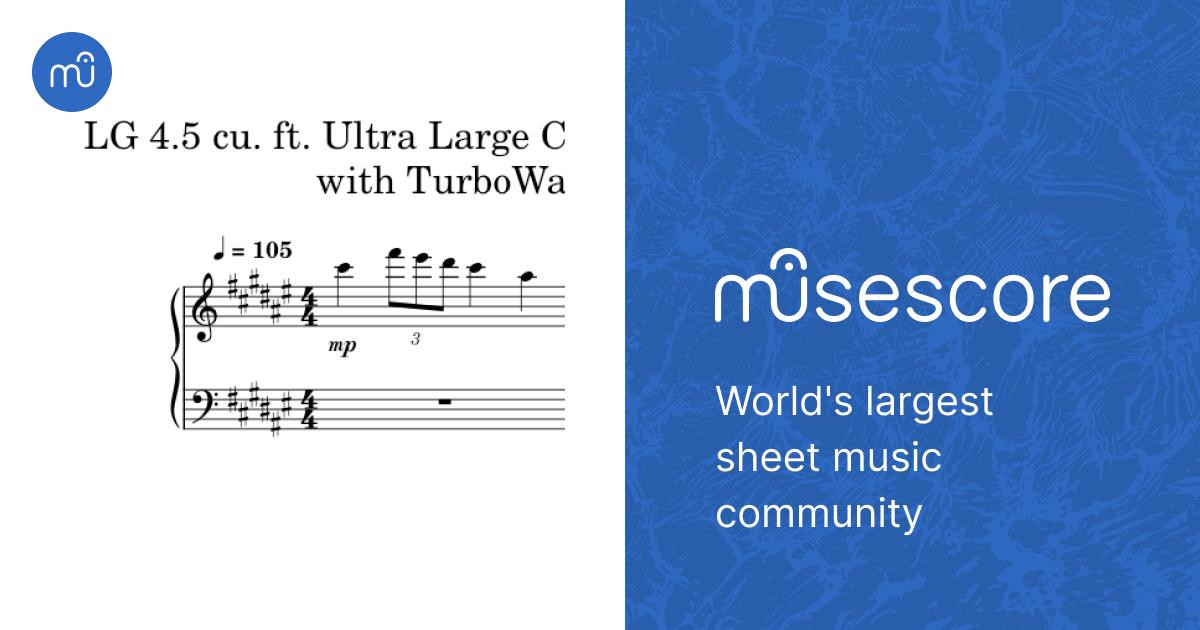 Washing Machine Song – LG LG 4.5 cu. ft. Ultra Large Capacity Smart wi ...