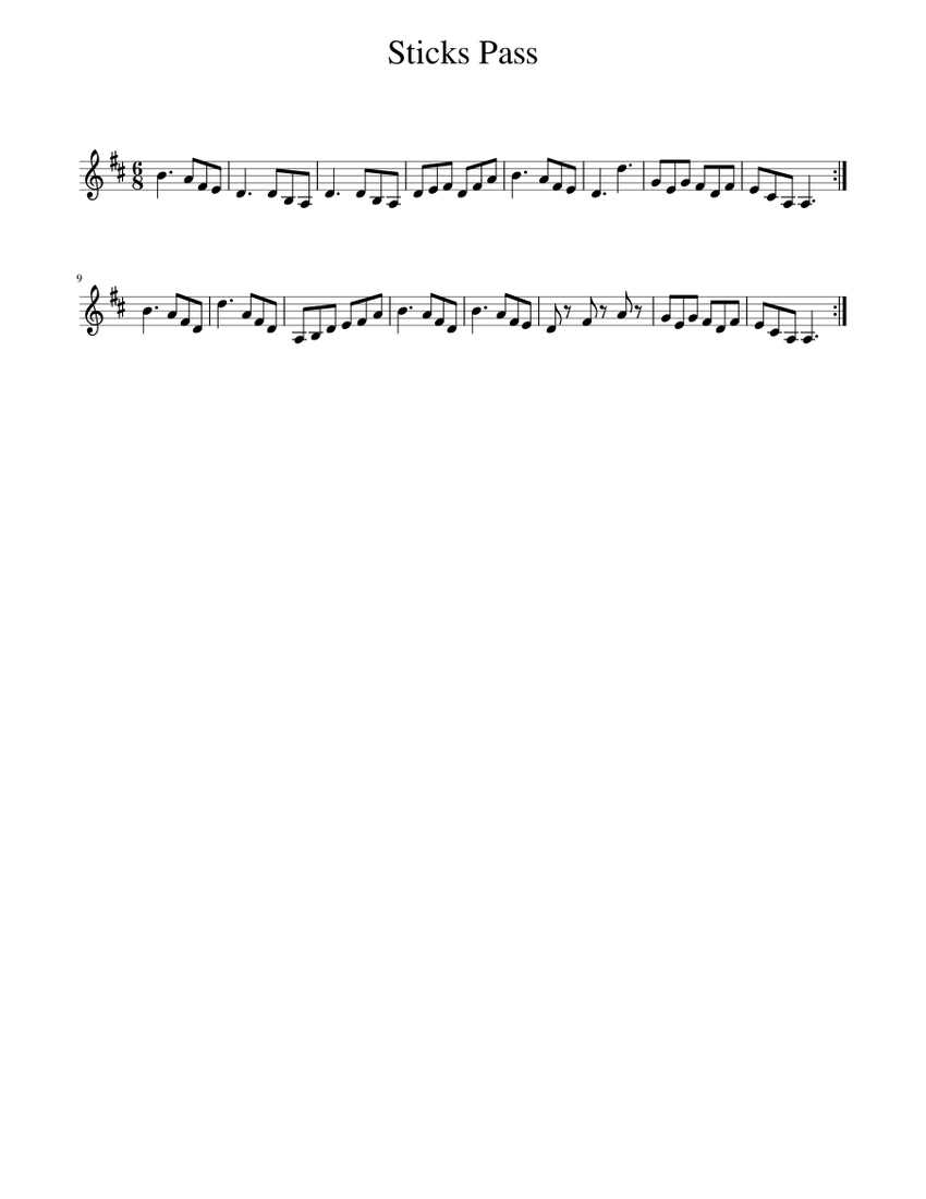 Sticks Pass Sheet music for Piano (Solo) Easy | Musescore.com