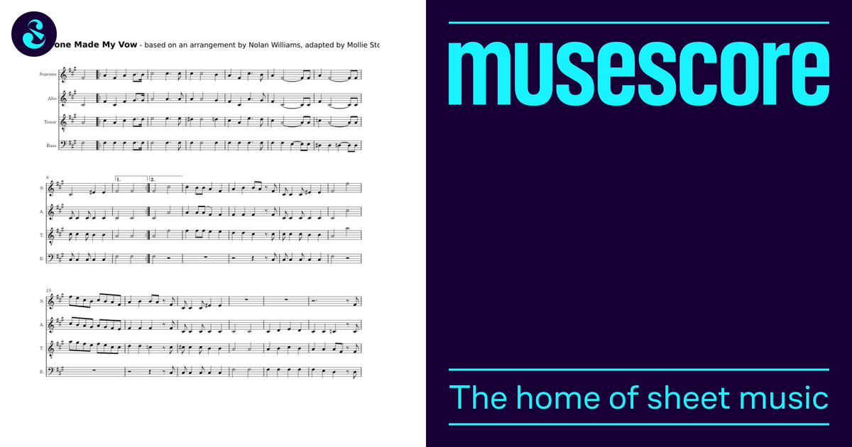 Done made my vow to the Lord – Jr. John W. Work Sheet Music for Bass ...