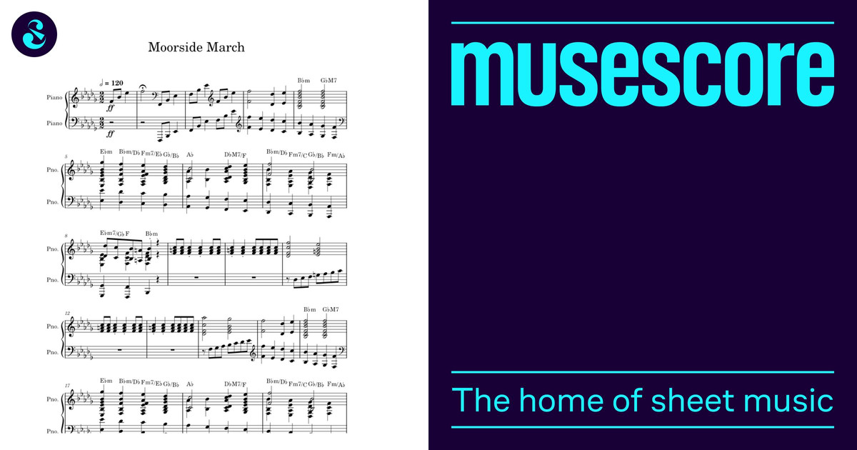 A Moorside Suite for Brass Band: III. March - Gustav Holst Sheet Music ...