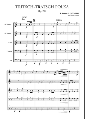 Tritsch-Tratsch-Polka Opus 214 – Strauss II Sheet music for Trombone ...