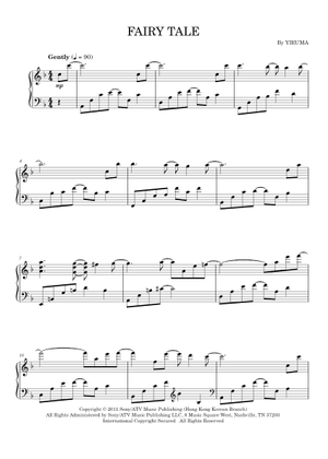 Fairy tale - Yiruma Sheet Music for Piano (Solo) easy | MuseScore.com