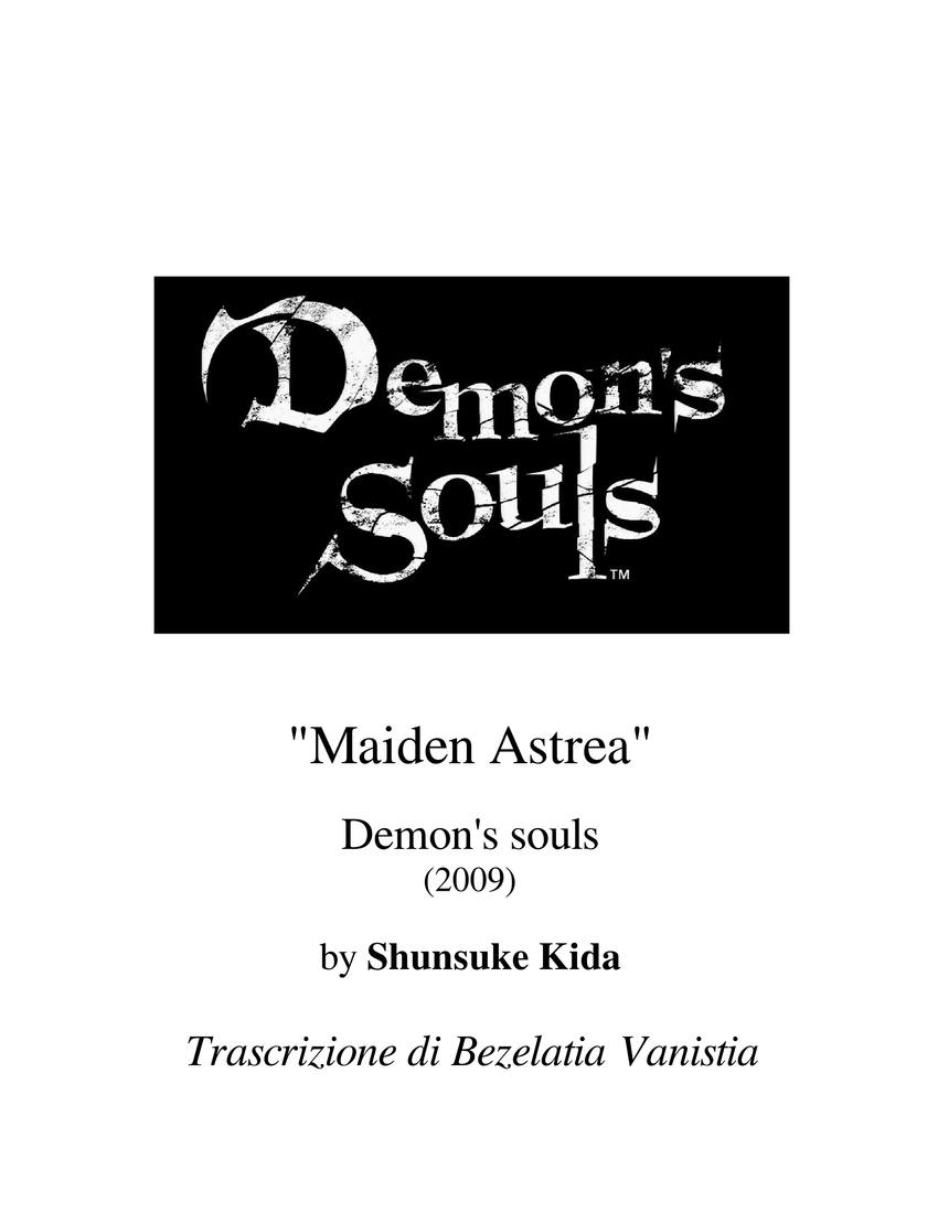 S. Kida - Maiden Astrea Sheet music for Harpsichord, Contrabass, Cello ...