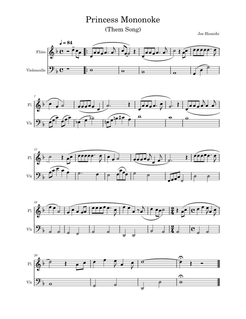 Princess mononoke theme – Joe Hisaishi Princess mononoke Theme song ...