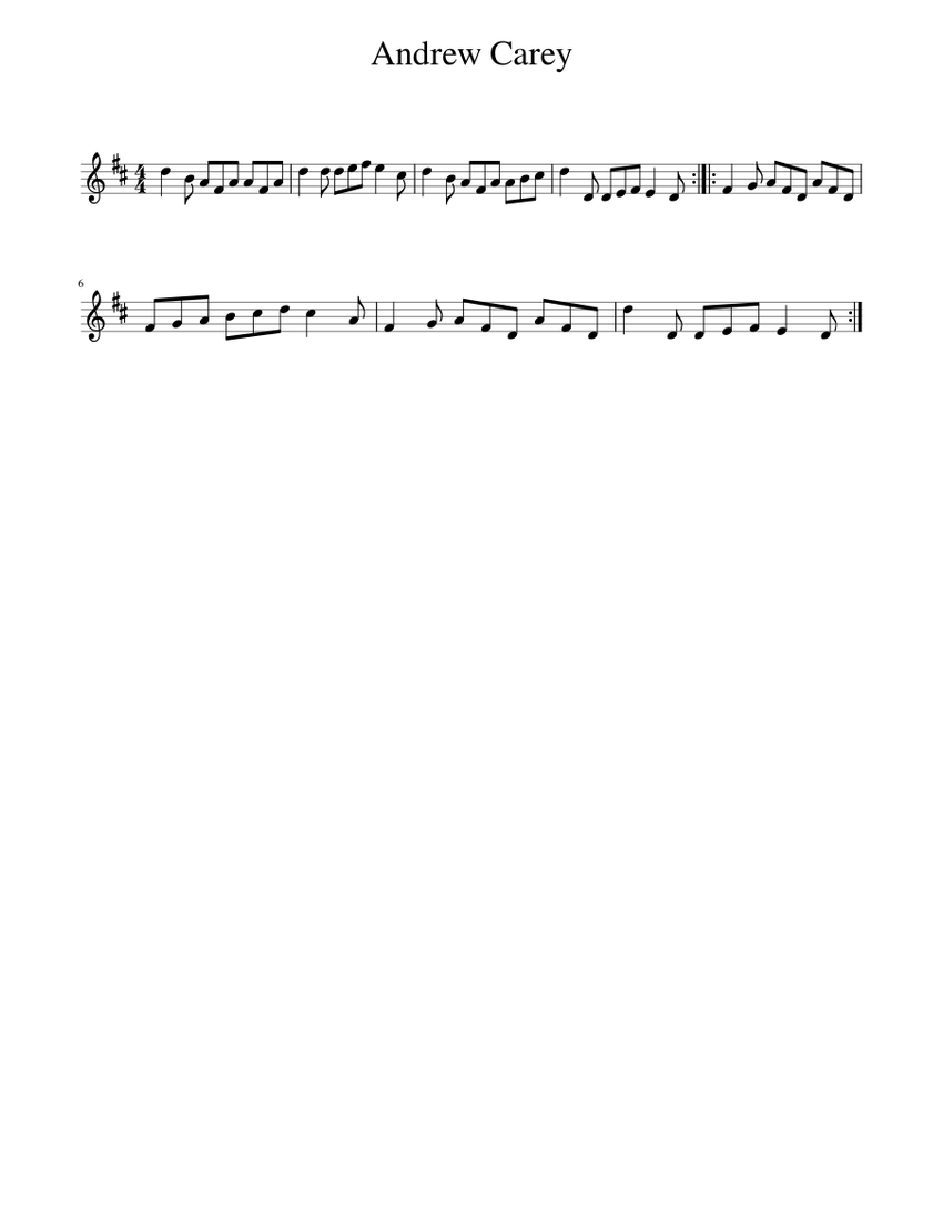 Andrew Carey Sheet music for Piano (Solo) Easy | Musescore.com