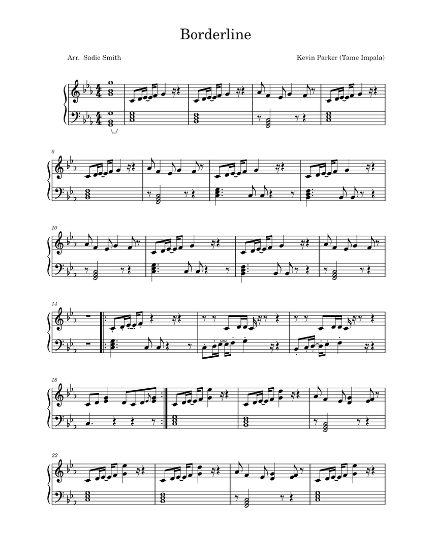 piano tutorial borderline