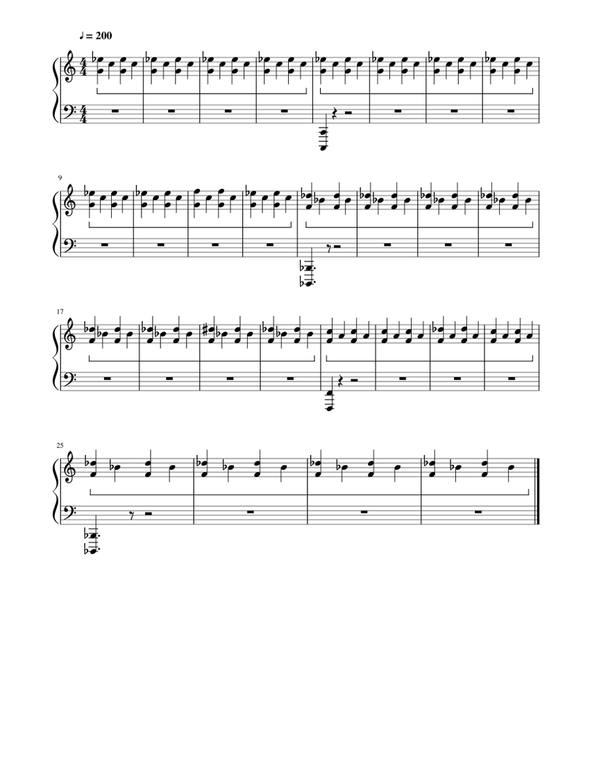 Trapped Sheet music for Piano (Solo) | Musescore.com