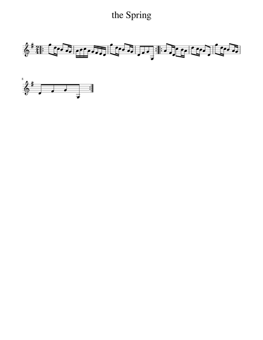 the Spring Sheet music for Piano (Solo) Easy | Musescore.com