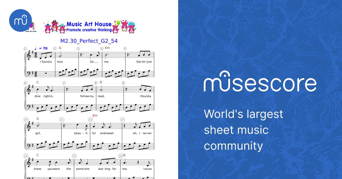 M2.30_Perfect_G2_54 Sheet music for Piano (Solo) Easy | Musescore.com
