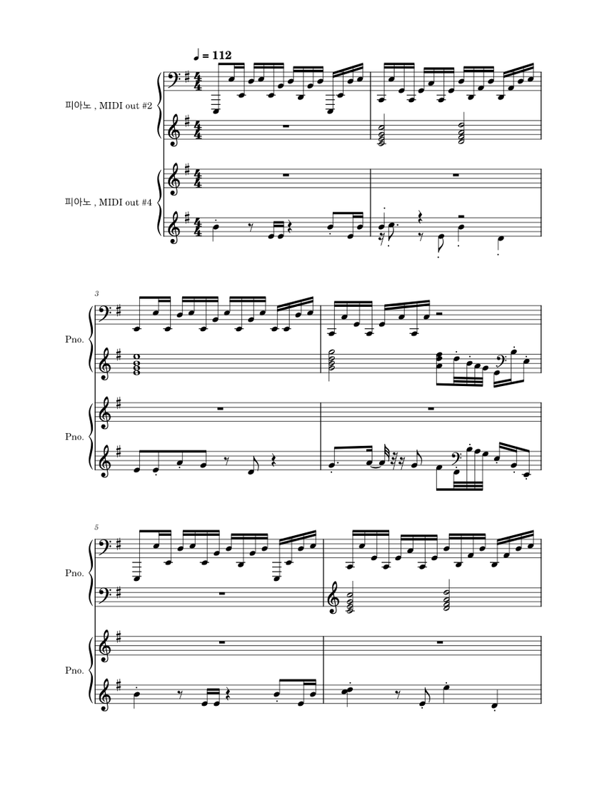 Fingerdash Black Midi Finished Sheet music for Piano (Piano Duo ...