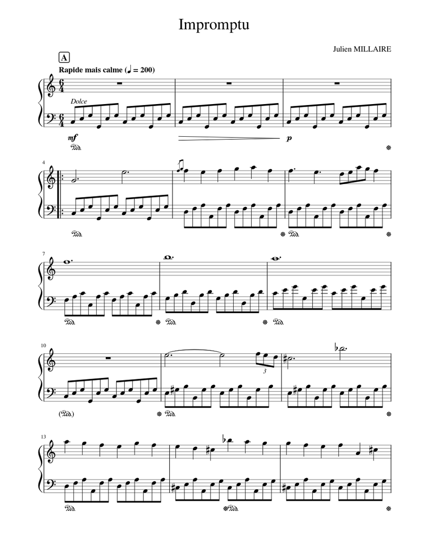 Impromptu Sheet music for Piano (Solo) | Musescore.com