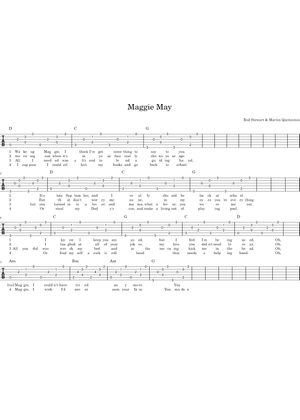 Maggie May Mandolin Chords