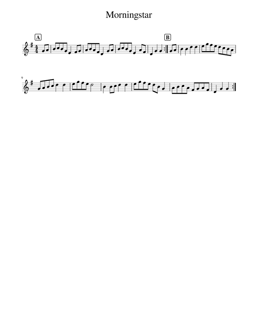 Morningstar Sheet music for Piano (Solo) Easy | Musescore.com