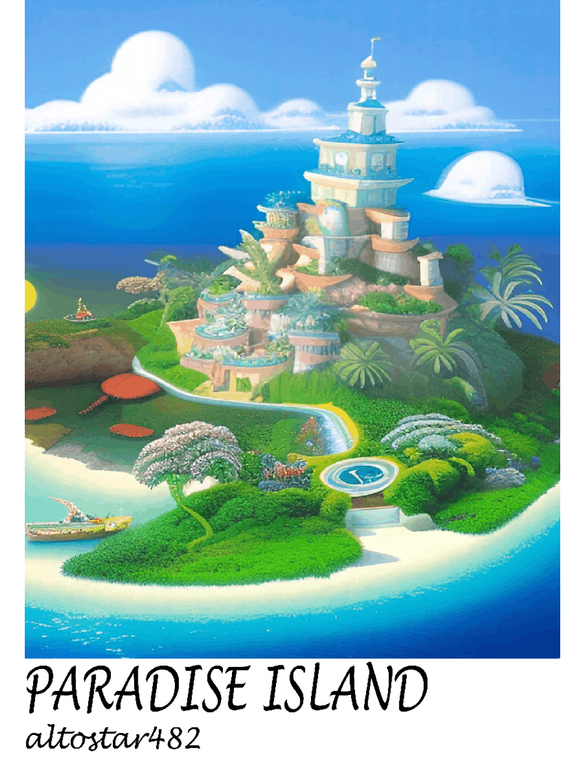 Paradise Island Sheet Music with Chords for Piano, Trombone, Trombone ...