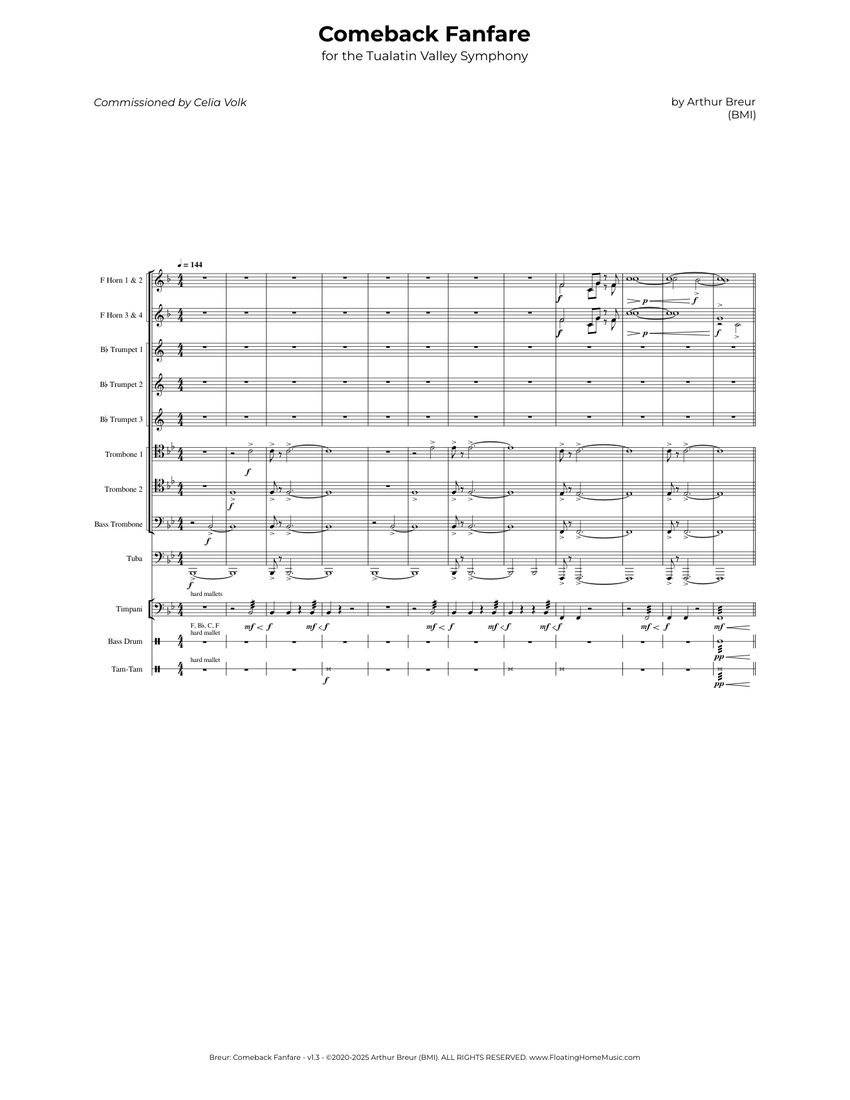 Comeback Fanfare - Arthur Breur - piano tutorial