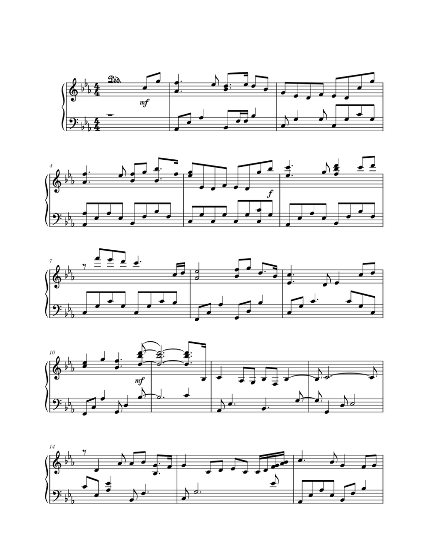 King’s Love Waltz - The King’s Affection OST Sheet Music for Piano ...
