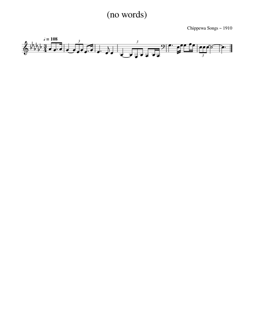 (no words) Sheet music for Piano (Solo) Easy | Musescore.com