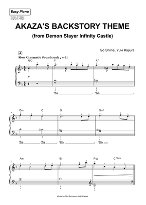 Play Official version of Akaza Backstory Theme Sheet Music by Yuki ...