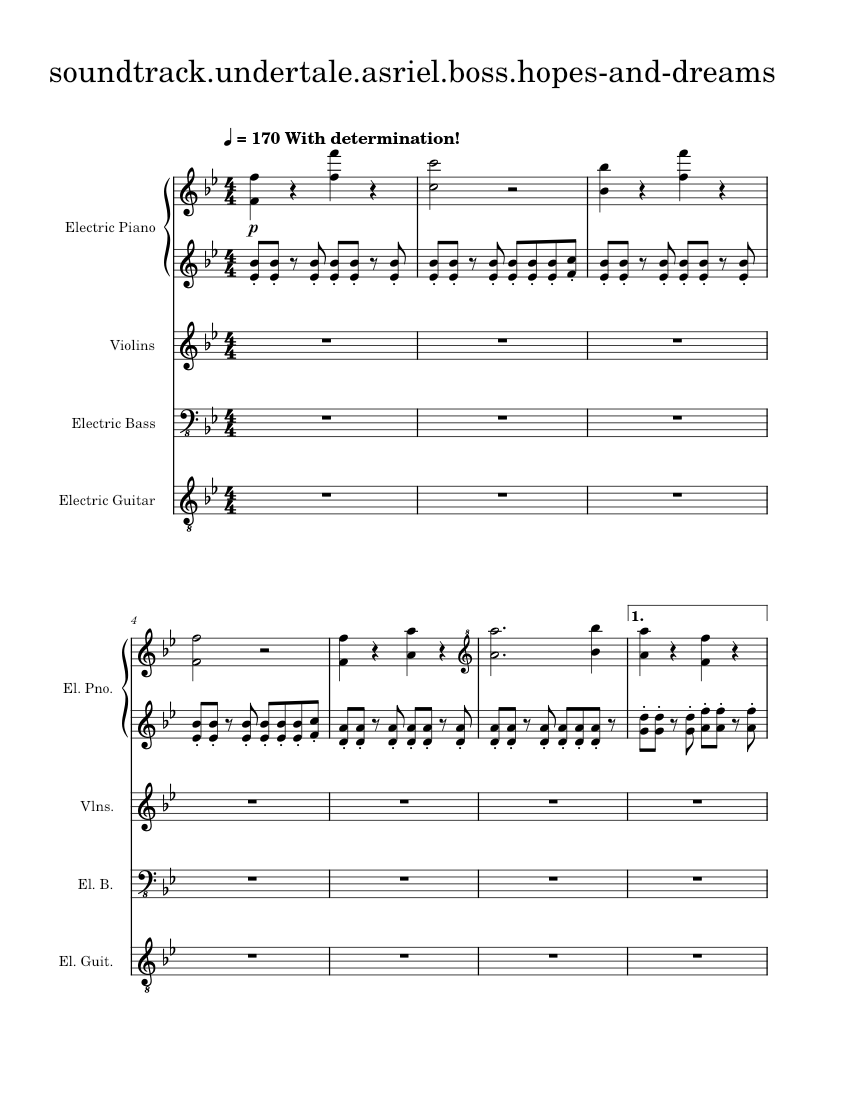 Hopes and Dreams – Toby Fox Undertale Soundtrack 087: Hopes and Dreams - Toby Fox Sheet music ...
