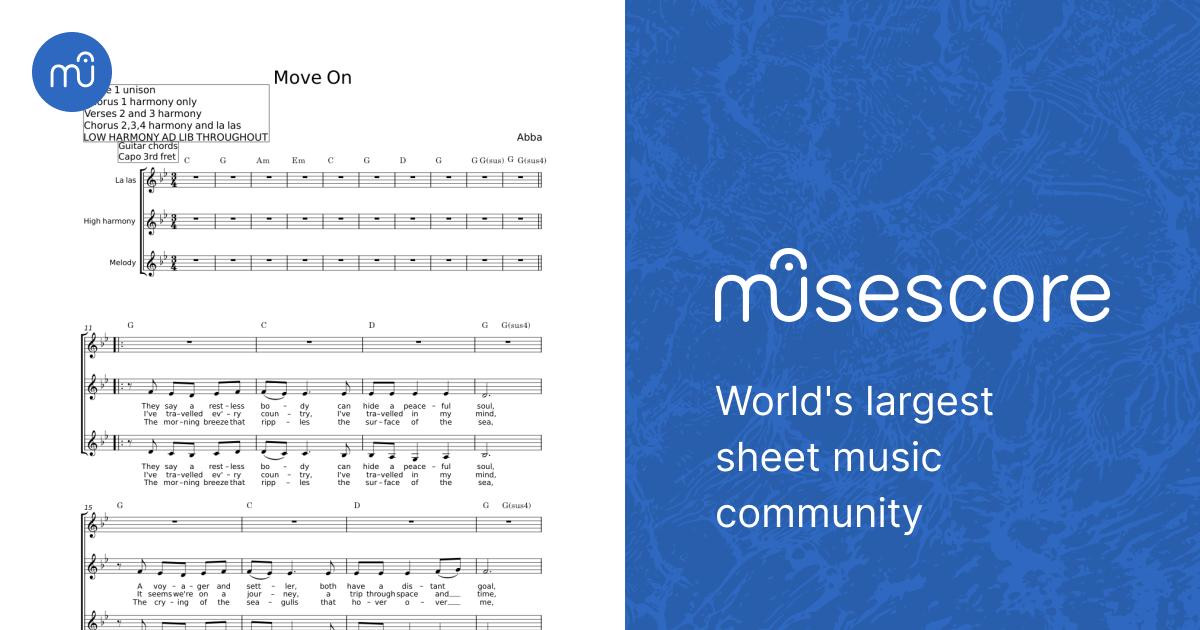 Move on - ABBA Sheet music for Synthesizer (Mixed Trio) | Musescore.com