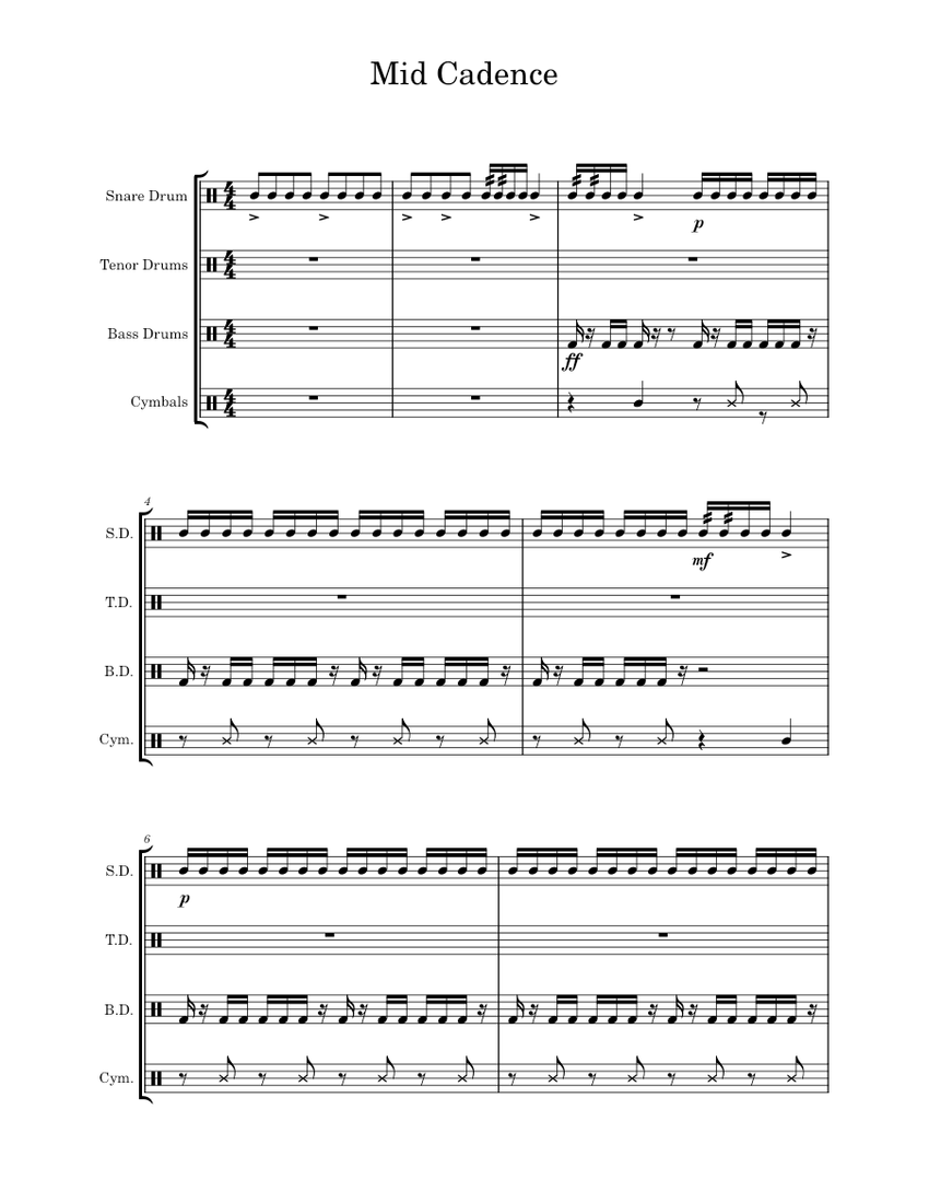 Mid Cadence 1 - piano tutorial