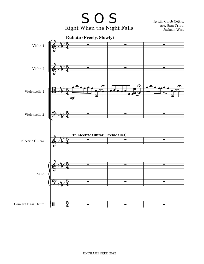 Sos – Avicii Sheet music for Piano, Violin, Cello, Guitar & more ...