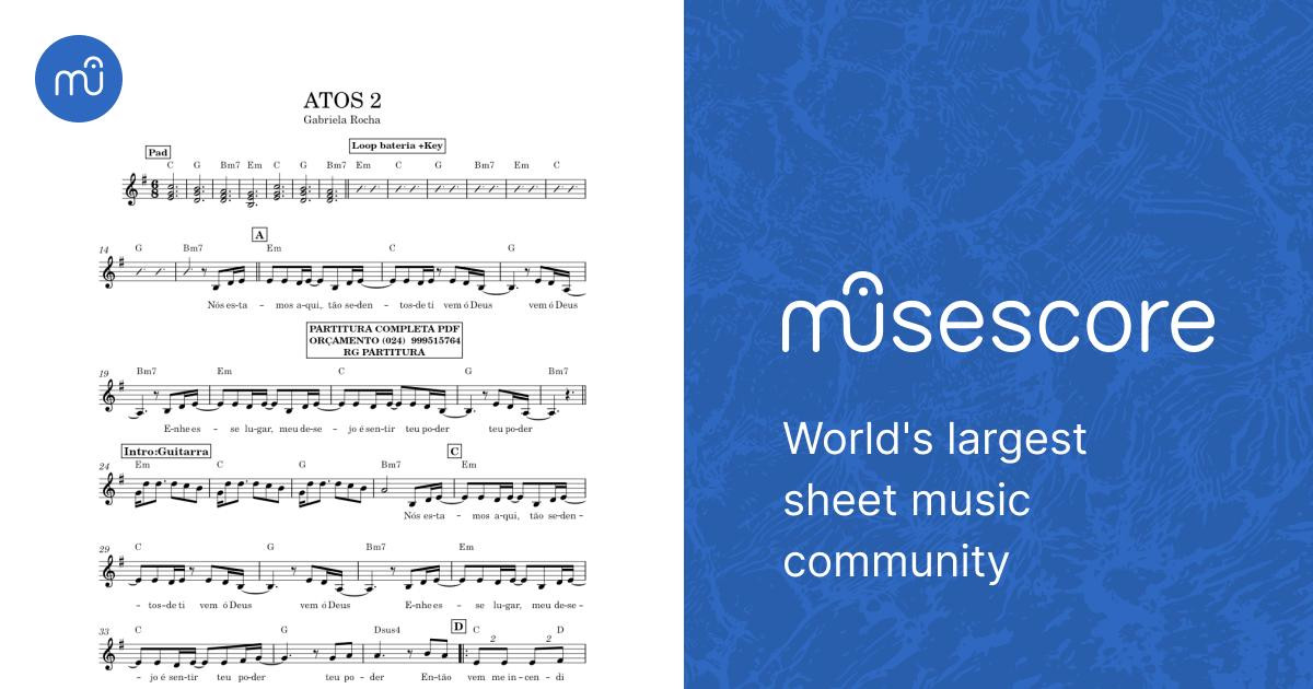 ATOS 2 - GABRIELA ROCHA Sheet music for Piano (Piano-Voice) Easy ...