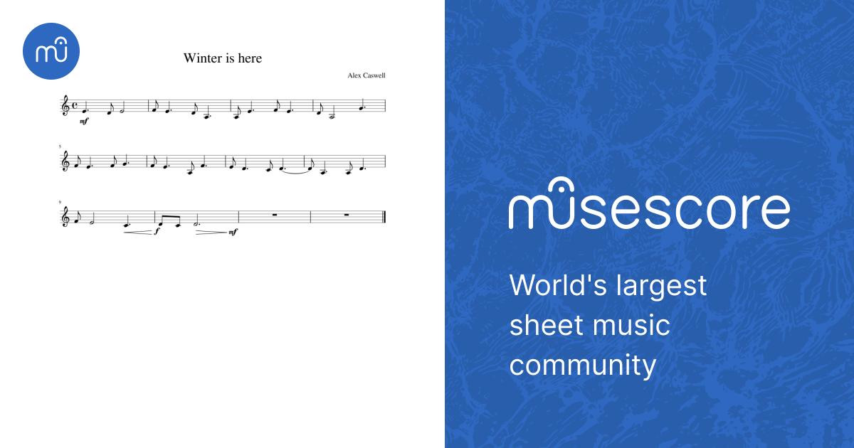 Winter is here Sheet Music for Piano (Solo) easy | MuseScore.com