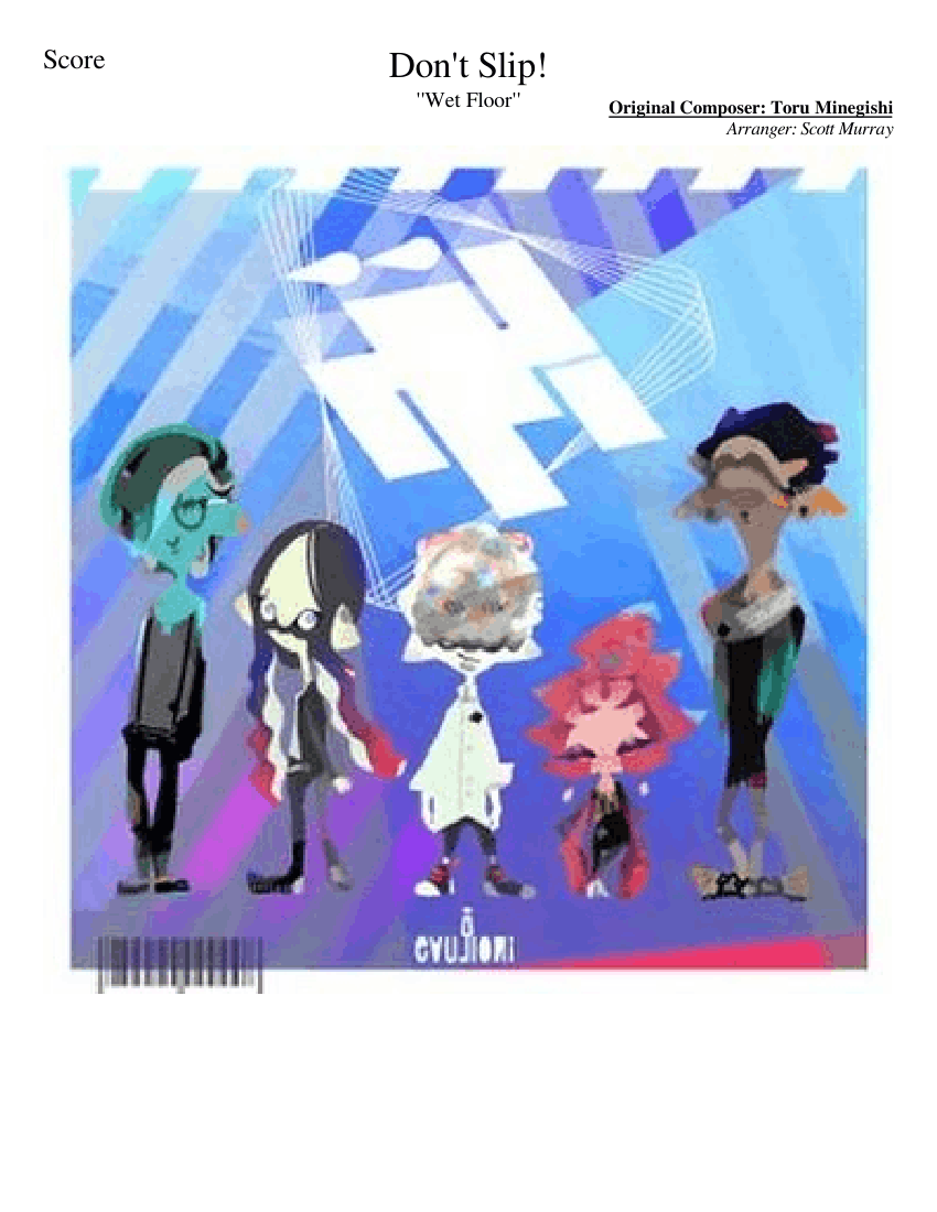 [Concert Band] Splatoon 2 - "Wet Floor ~ Don't Slip!" (MS 2.3.2) Sheet ...