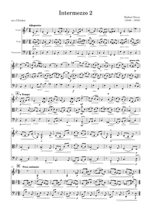 Two Intermezzi for String Trio (No. 1) – Charles Hubert Hastings Parry ...