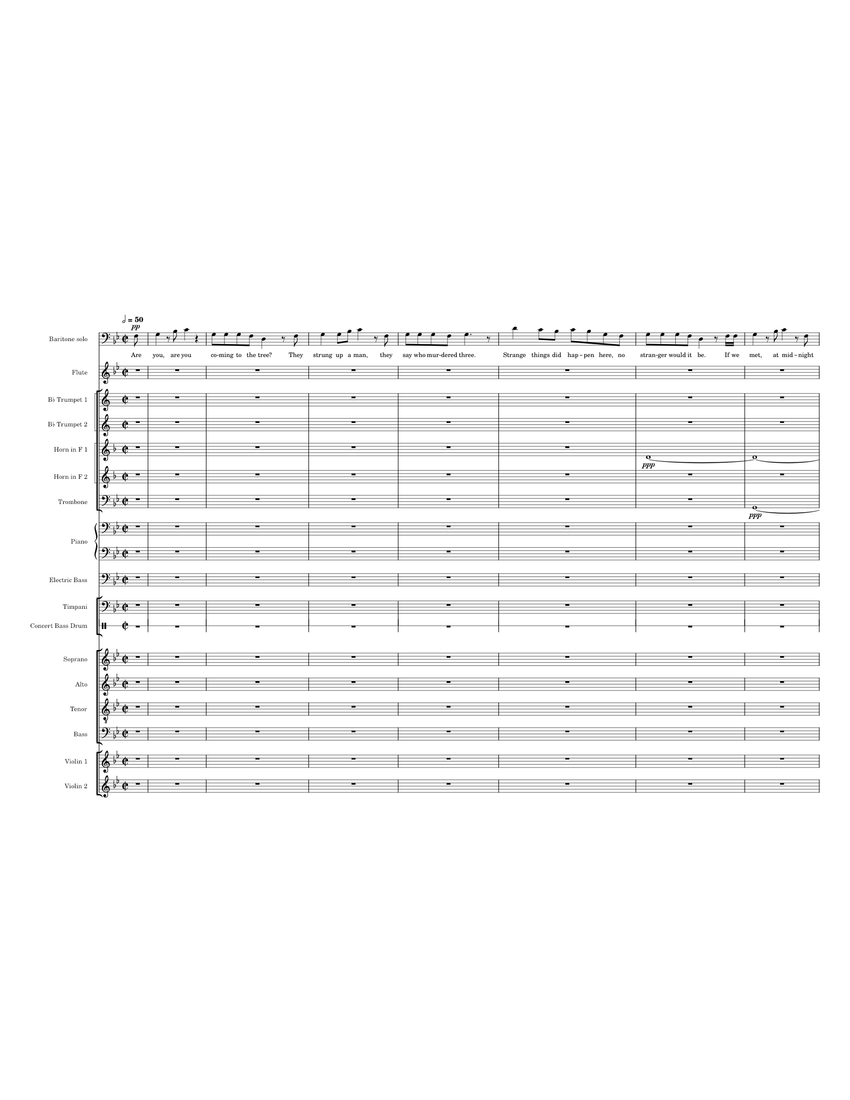 The Hanging Tree - James Newton Howard Sheet music for Piano, Trombone ...
