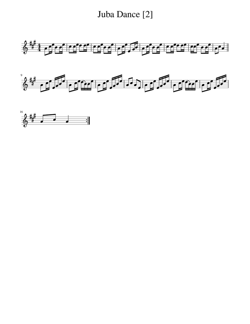 Juba Dance Sheet music for Piano (Solo) Easy | Musescore.com