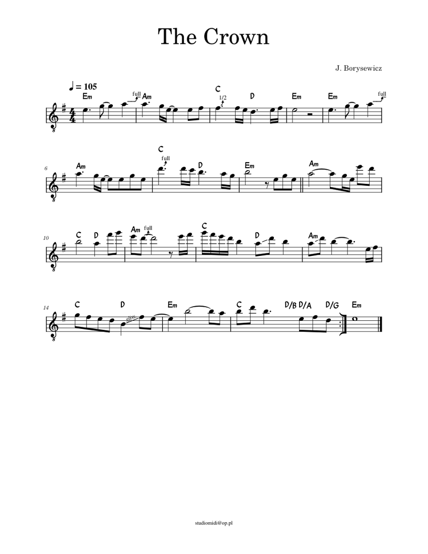 The Crown Sheet music for Piano (Mixed Trio) | Musescore.com
