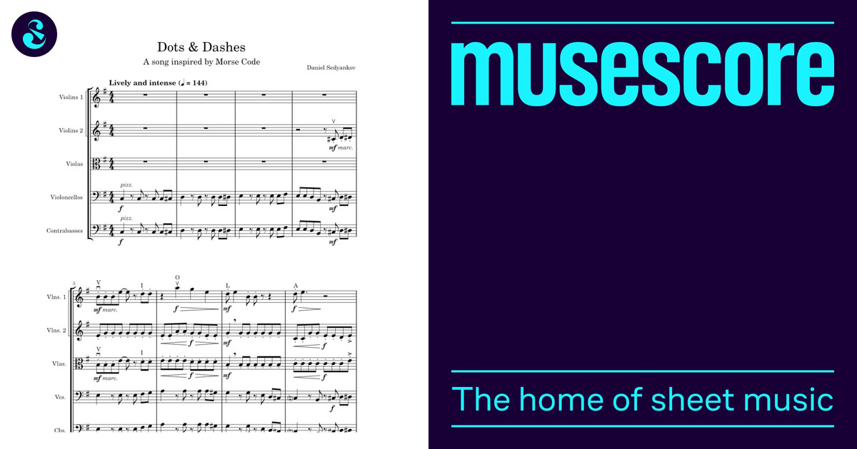 Dots & Dashes Sheet music for Strings group (String Ensemble) | Musescore.com