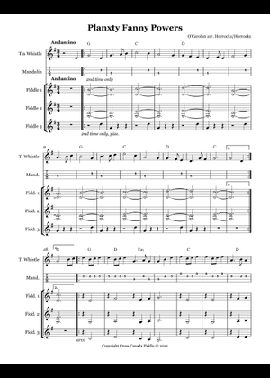 Planxty Fanny Power - Turlough Carolan Sheet music for Violin (Solo ...