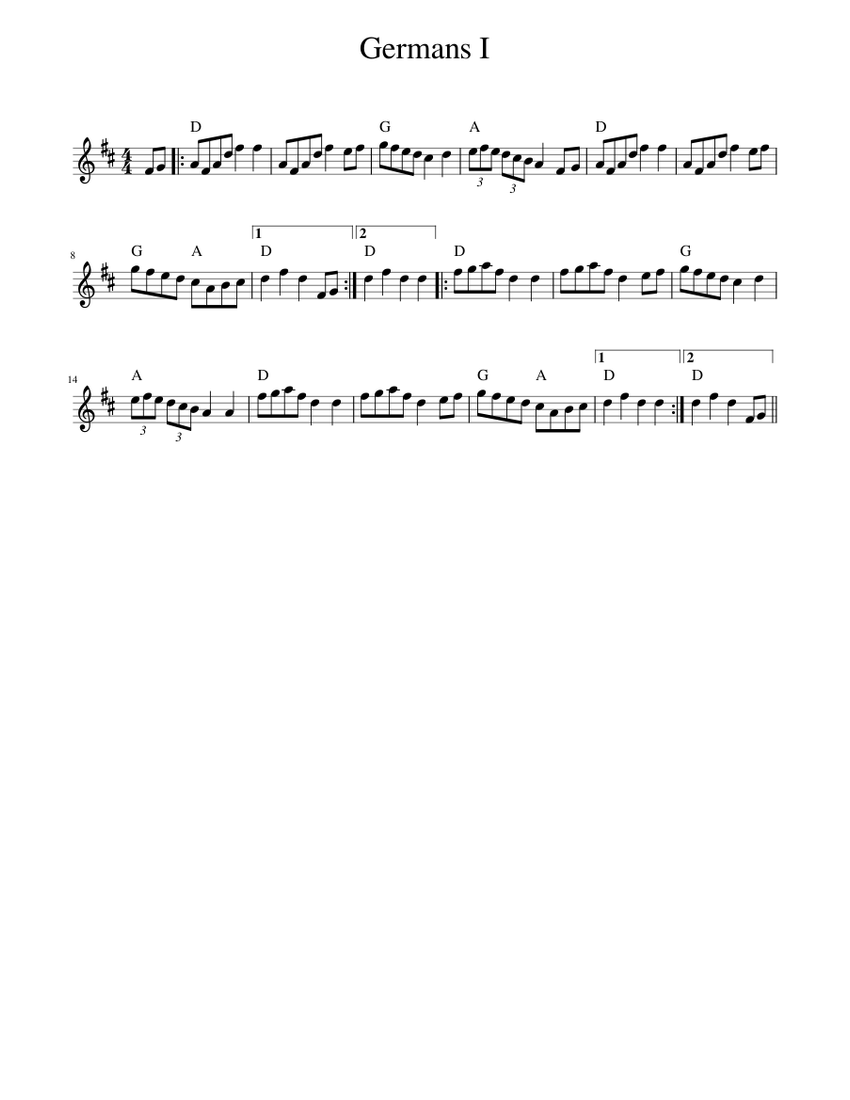 Germans I Sheet music for Piano (Solo) | Musescore.com