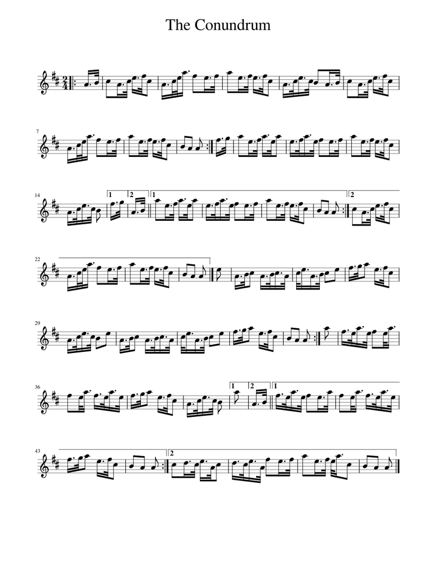 The Conundrum Sheet music for Piano (Solo) | Musescore.com