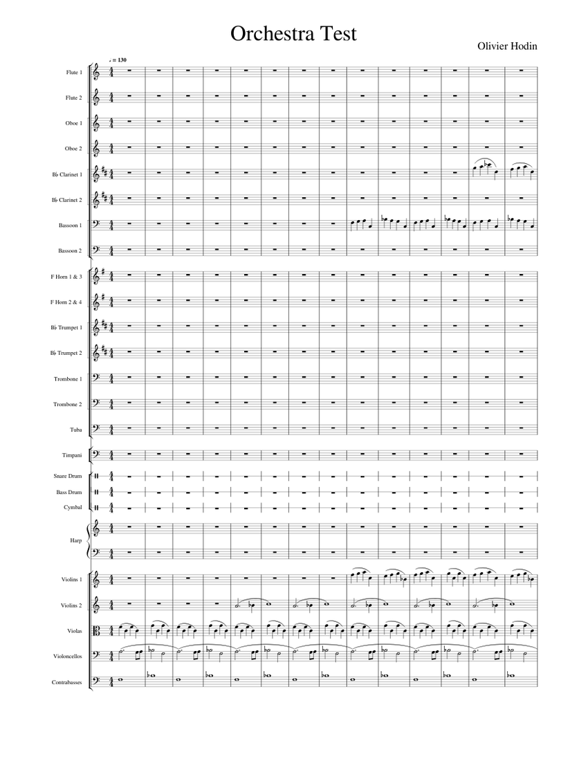 Orchestra_Test Sheet music for Trombone, Tuba, Flute, Oboe & more ...