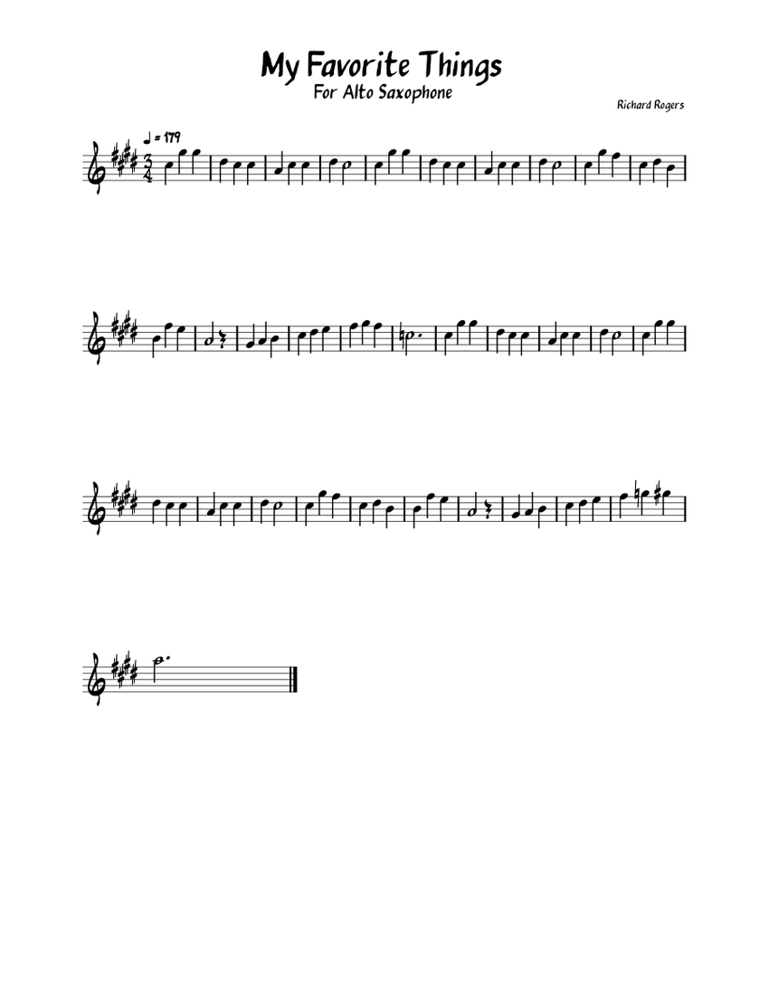 My Favorite Things - piano tutorial