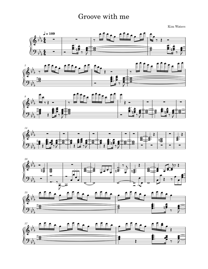 Groove with me Groove_with_me Sheet music for Piano (Solo) | Musescore.com