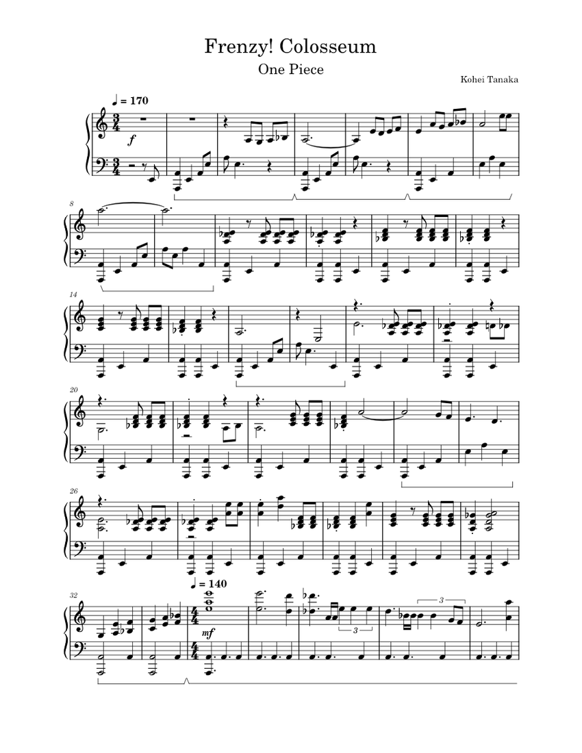 Frenzy! Colosseum – Kohei Tanaka Frenzy! Colosseum | One Piece – Kohei ...