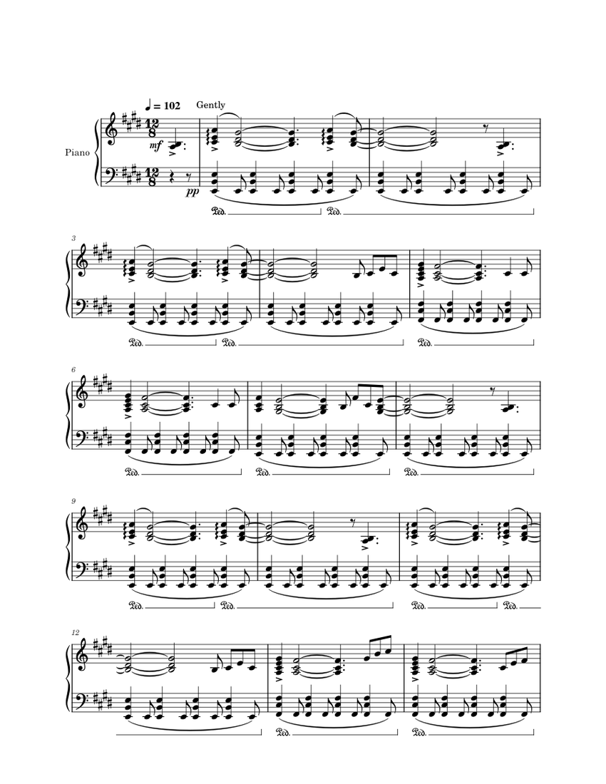 Albatross Sheet music for Piano (Solo) | Musescore.com
