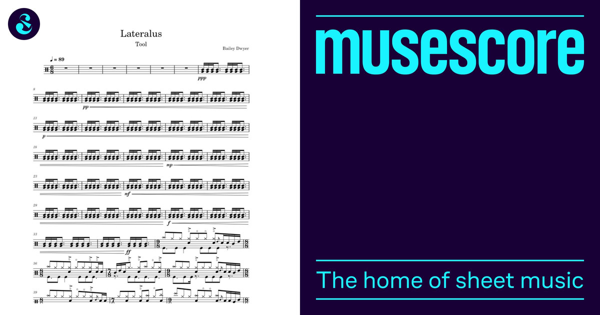 Lateralus. Full Accurate Drum Transcription Sheet Music for Drum group (Solo) | MuseScore.com
