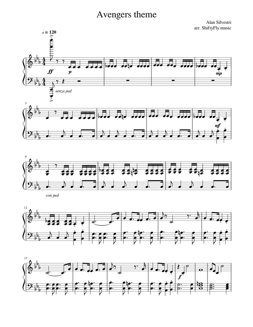 Avengers_theme Sheet music for Piano (Solo) | Musescore.com
