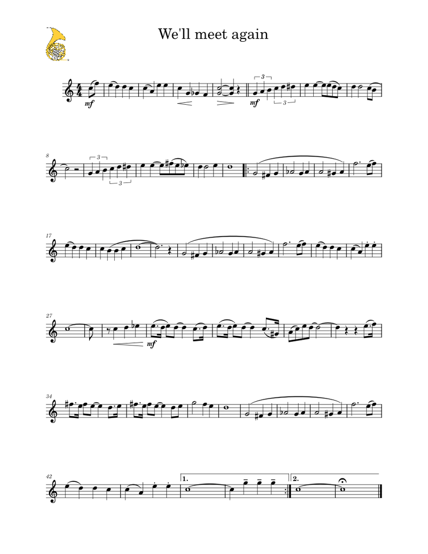 We'll meet again - piano tutorial