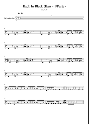 Drum Tabs For Back In Black