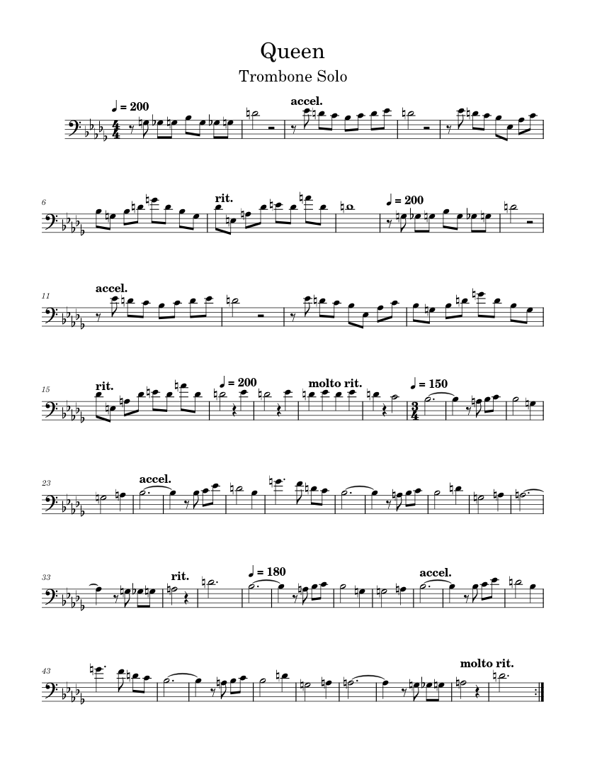 Queen - Deltarune: Chapter 2 – Toby Fox Deltarune Queen - Trombone Solo ...